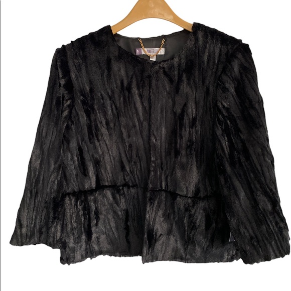 Jennifer Lopez | Jackets & Coats | Jennifer Lopez Elegant Black Faux ...